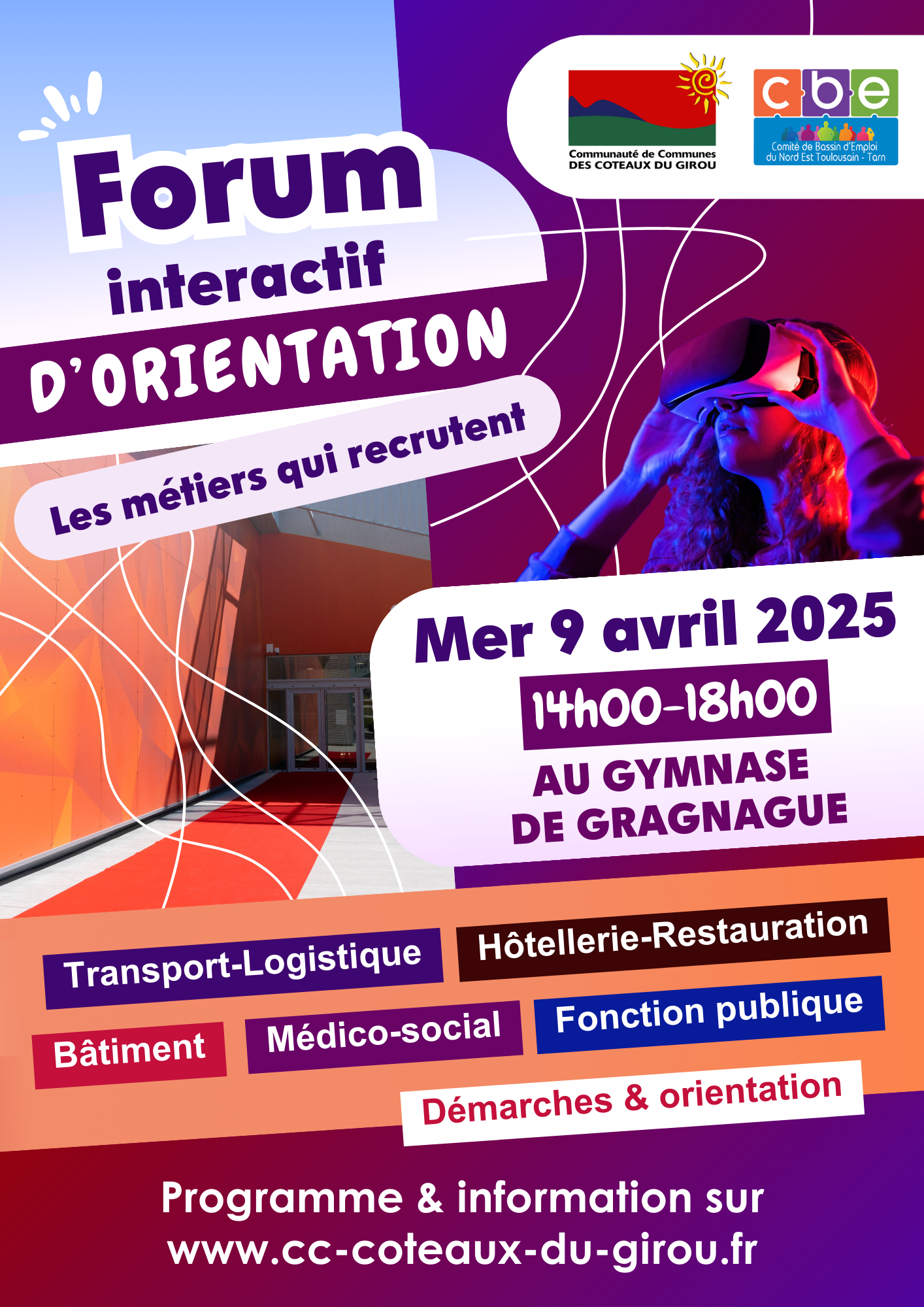 Invitation Forum Interactif d'orientation des métiers qui recrutent sur ...